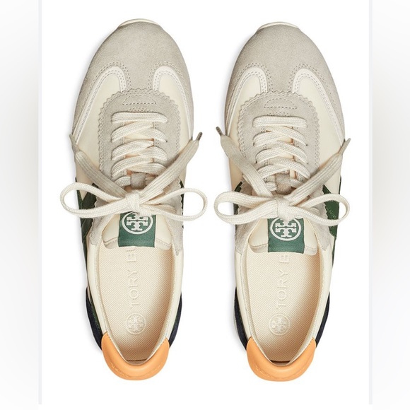 Tory Burch | Shoes | Womens Hank Lace Up Trainers Innew Ivoryshady ...